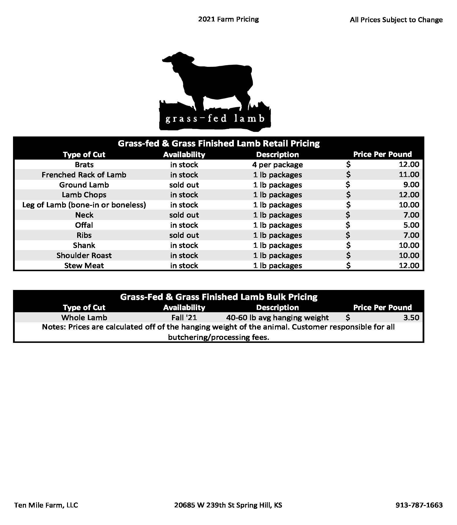 Grass-fed and Grass-finished Lamb - Ten Mile Farm - Beyond Organic